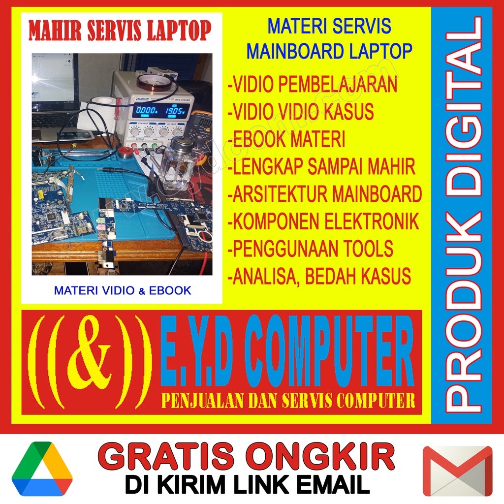 Jual MATERI SERVIS MAINBOARD LAPTOP UNTUK TEKNISI MAHIR HANDAL PROFESIONAL TUTORIAL SERVIS MOBO ...