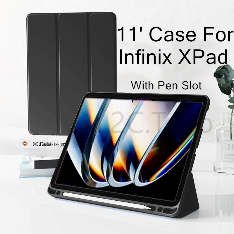Jual Case Infinix XPad 11 inch With Pen Slot Magnetic Protective Case ...