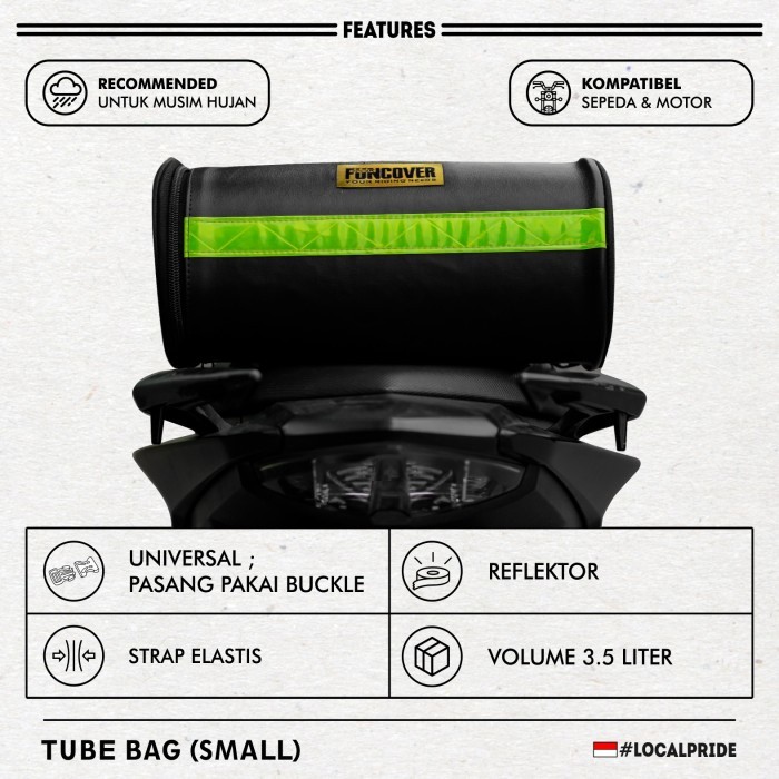 Jual Tabung Tas Jas Hujan Box Jok Tank Tube Bag Bagasi Motor FUNCOVER ...