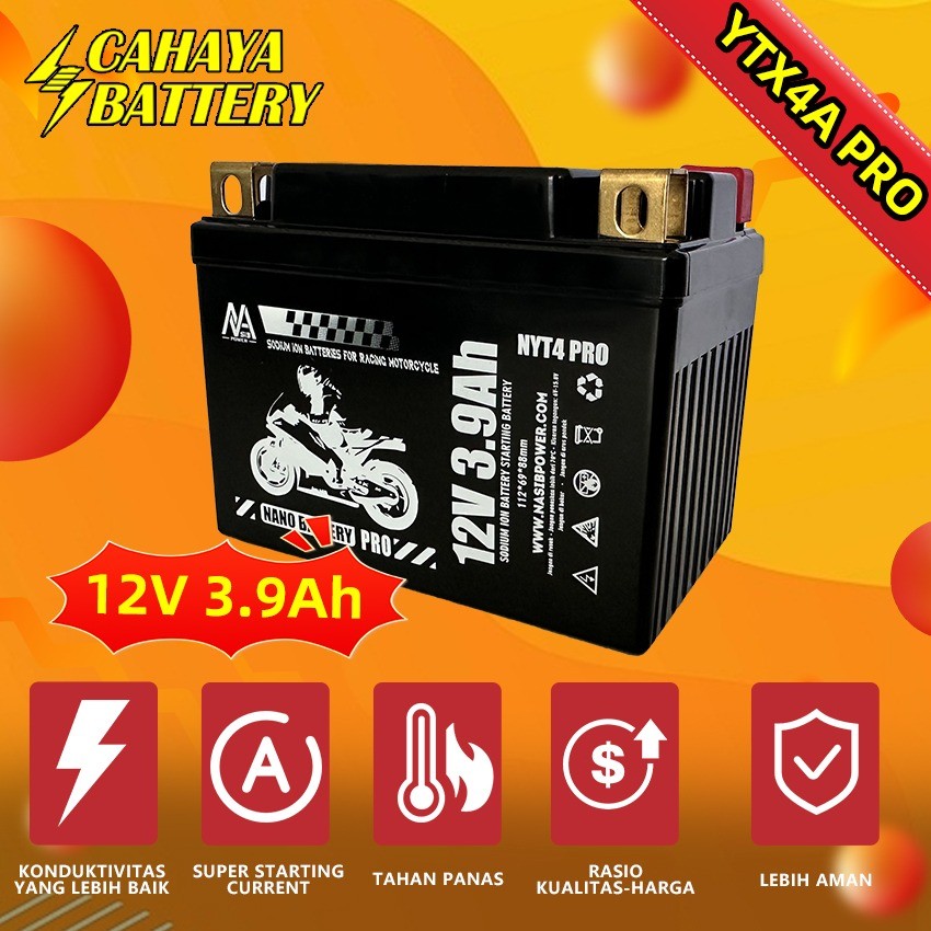 Jual Aki Motor Nano Battery Sodium Ion / Aki Motor Sodium Ion 12V / Aki ...