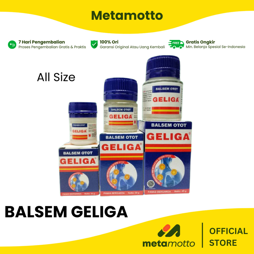 Jual Balsem Geliga Berbagai Ukuran 10g, 20g, dan 40g - Metamotto ...