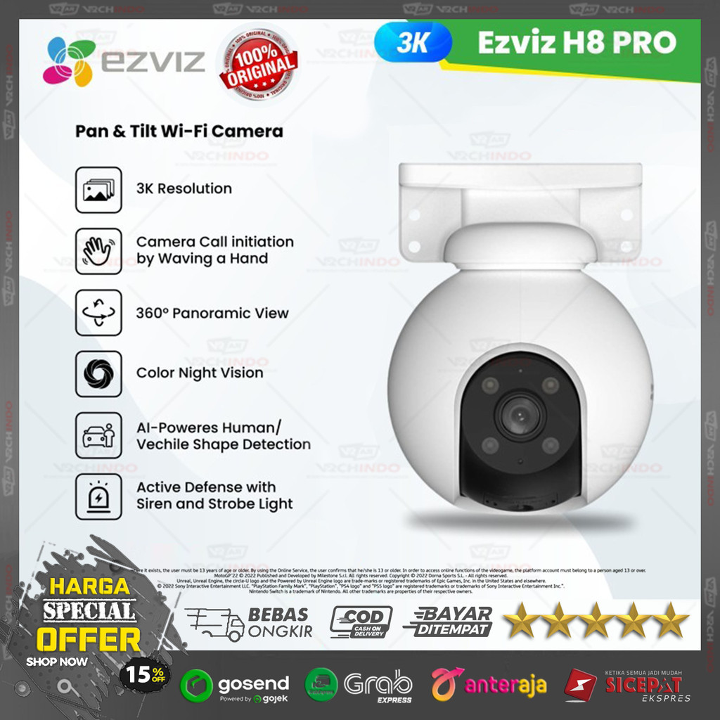 Jual EZVIZ H8C Series 2MP / 3 MP / 4MP / 5MP | EZVIZ 4G POE Wireless ...