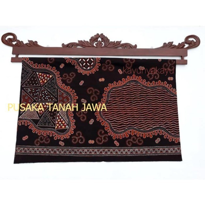 Jual Gawangan Kain batik/ sampiran tenun Ukir Besar 120 cm/ kayu SDKR ...