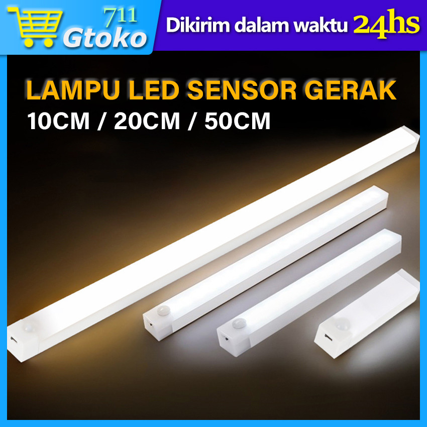 Jual Lampu LED Sensor Gerak Magnetic Tempel Dinding Otomatis Type-C ...