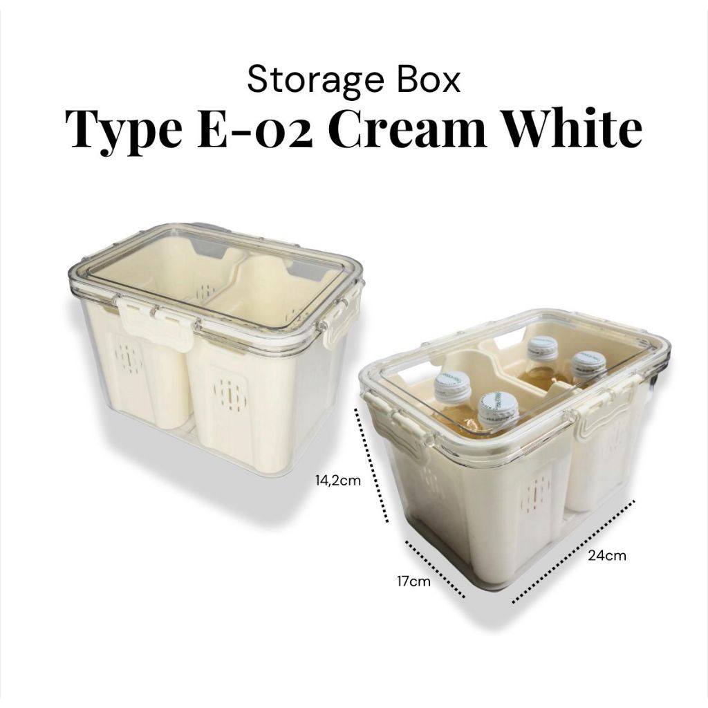 Jual Food Storage Container/ Kotak Penyimpanan Kulkas/ 2 Grid/ 3 Grid ...