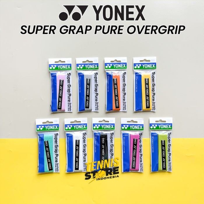 Jual Grip Tenis Yonex Super Grap Pure AC108EXTennis / Badminton AC 108 EX Overgrip | Shopee ...