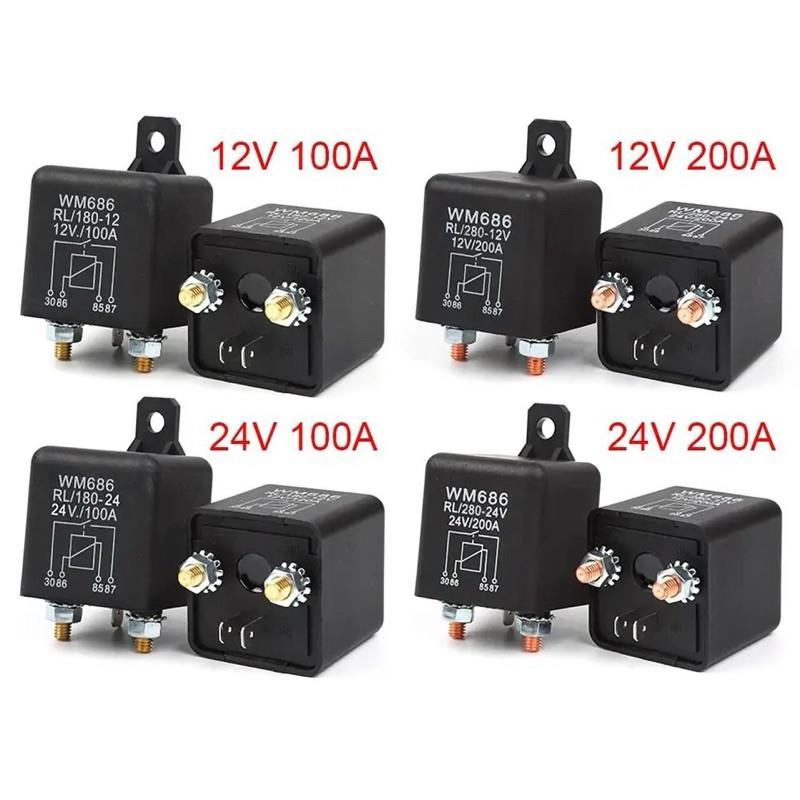 Jual Relay Starting Relay 200A 100A 12V 24V Automotive Current Start ...