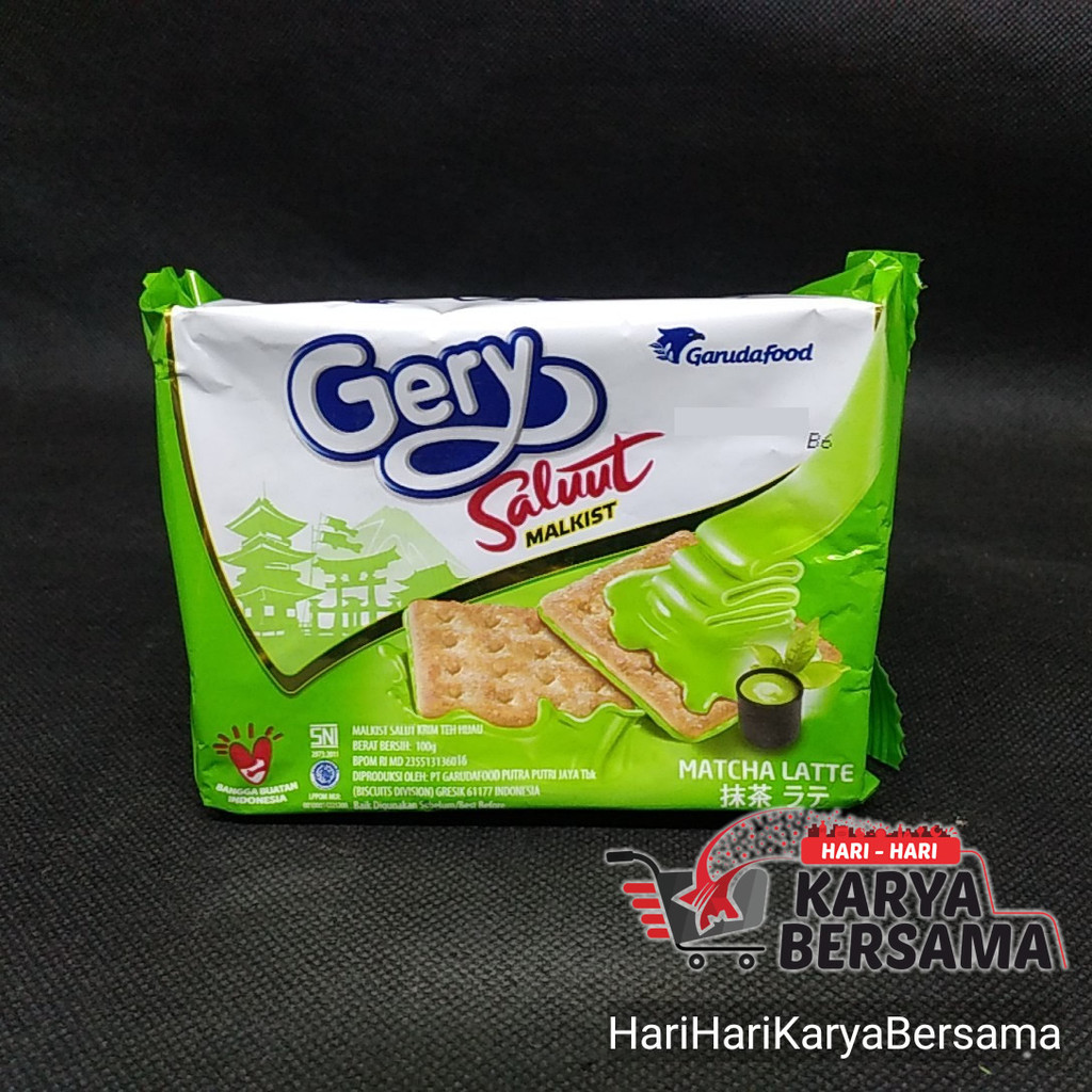 Jual MAKANAN RINGAN BISKUIT GERY SALUT SALUUT MALKIST MATCHA LATTE ...