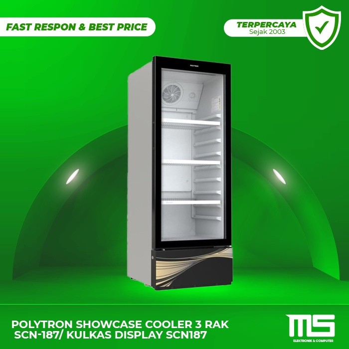 Jual POLYTRON SHOWCASE COOLER 3 RAK SCN-187/ KULKAS DISPLAY SCN187 ...