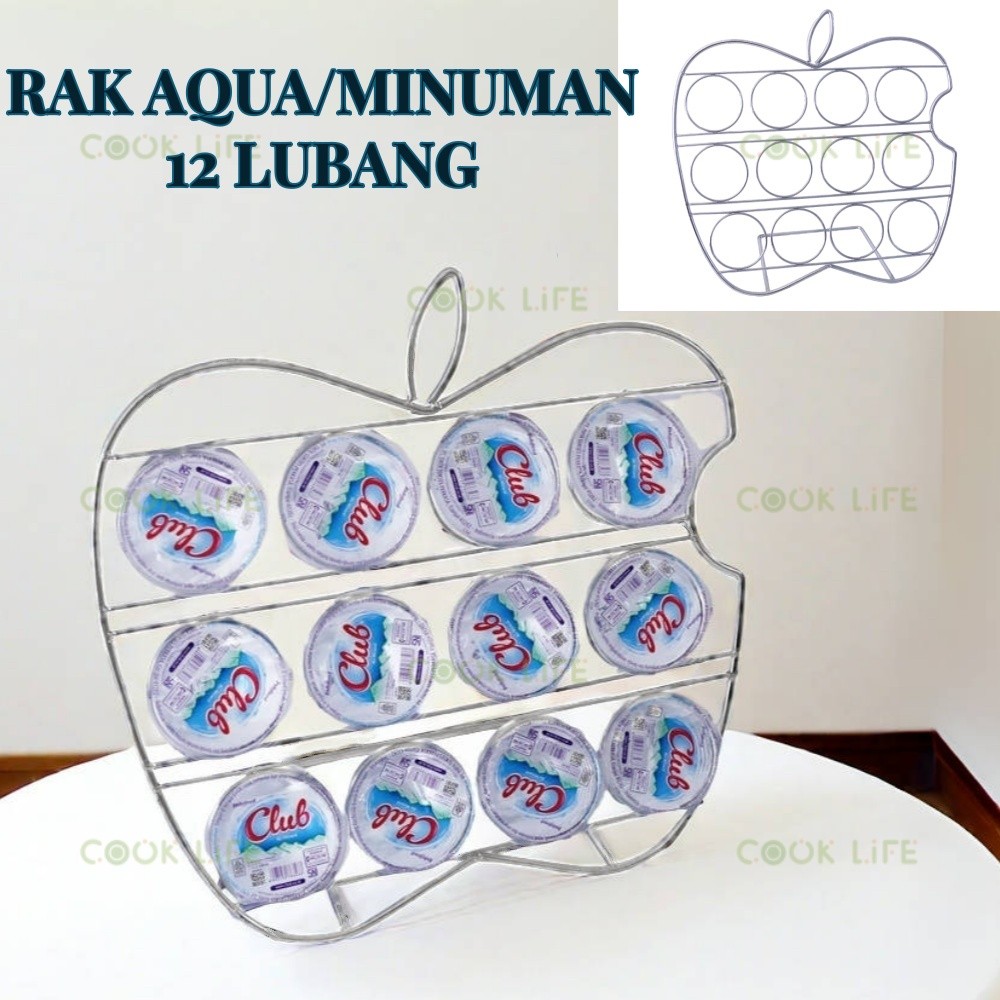 Jual TERMURAH Rak AQUA Gelas APEL 12 Lubang premium Rak Minuman ...