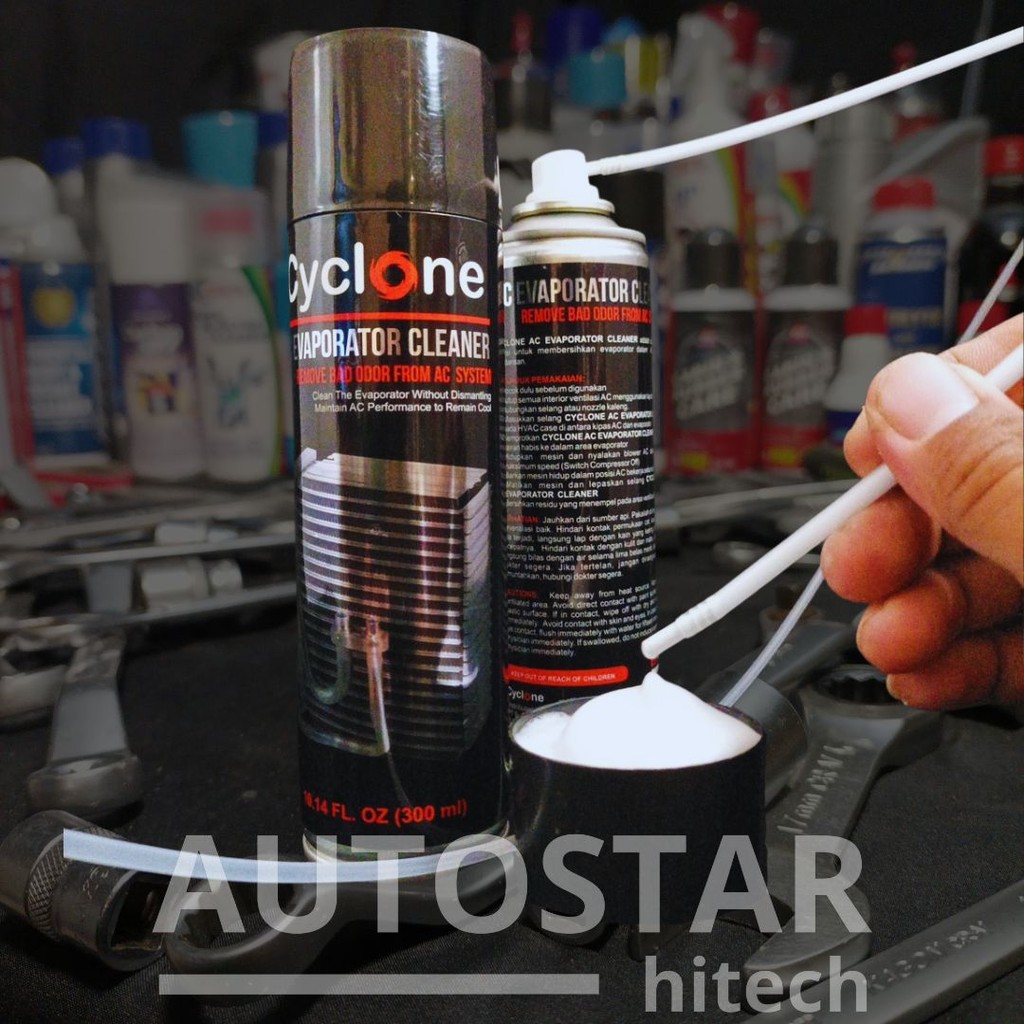 Jual CYCLONE AC EVAPORATOR CLEANER 300ML pembersih evap air conditioner ...
