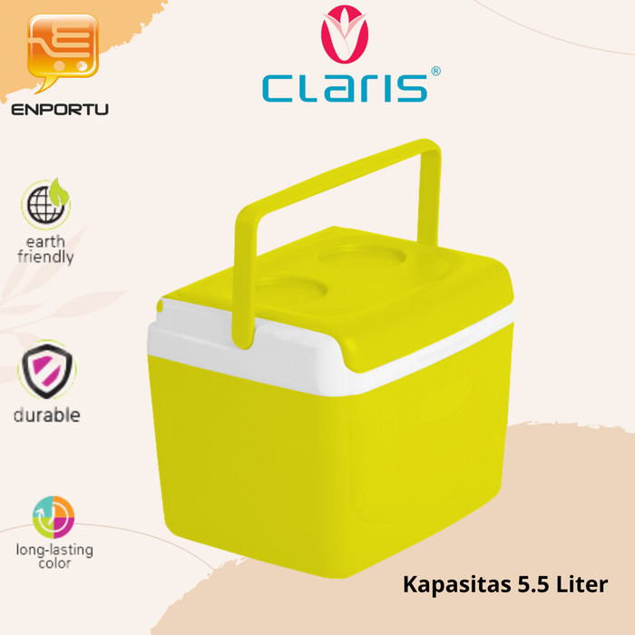Jual Kotak Es Batu Cooler Box 3531 GREEN dari Claris Kapasitas 5 Liter ...