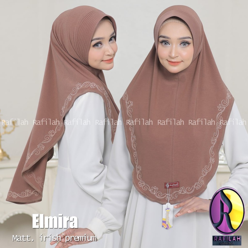 Jual 359 Hijab Instan Elmira Ori Rafilah || Bergo Pet Instan Jersey ...