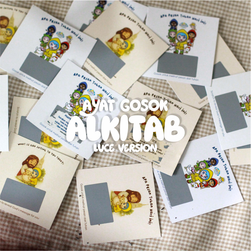 Jual (Versi Luce) Ayat Emas Gosok / Scratch Card/ Kartu Ucapan Kristen ...