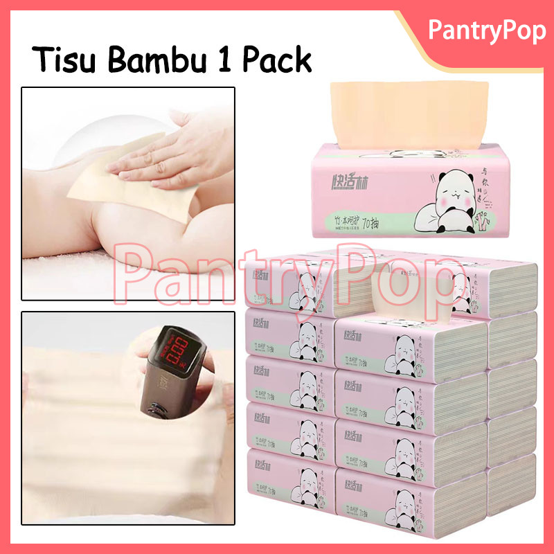 Jual Tisu Travel Bambu 3ply 210 Lembar 70 Tarikan / Tisu Wajah ...