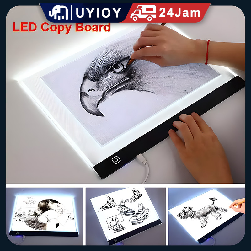 Jual A4 Tracing Board LED Drawing Stensil Board Papan Jiplak Gambar LED ...