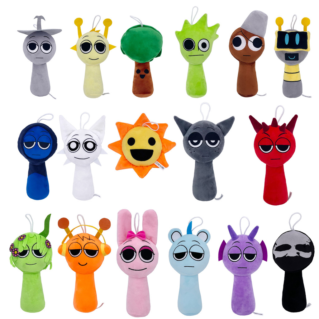 Jual 2024 Sprunki Plush Toys Horror Game Wenda Oren Raddy Fun Bot ...