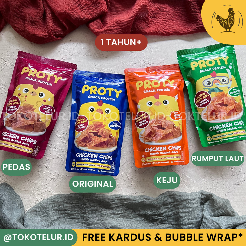 Jual PROTY - Chicken Chips Snack Anak | Cemilan Keripik Daging Ayam ...