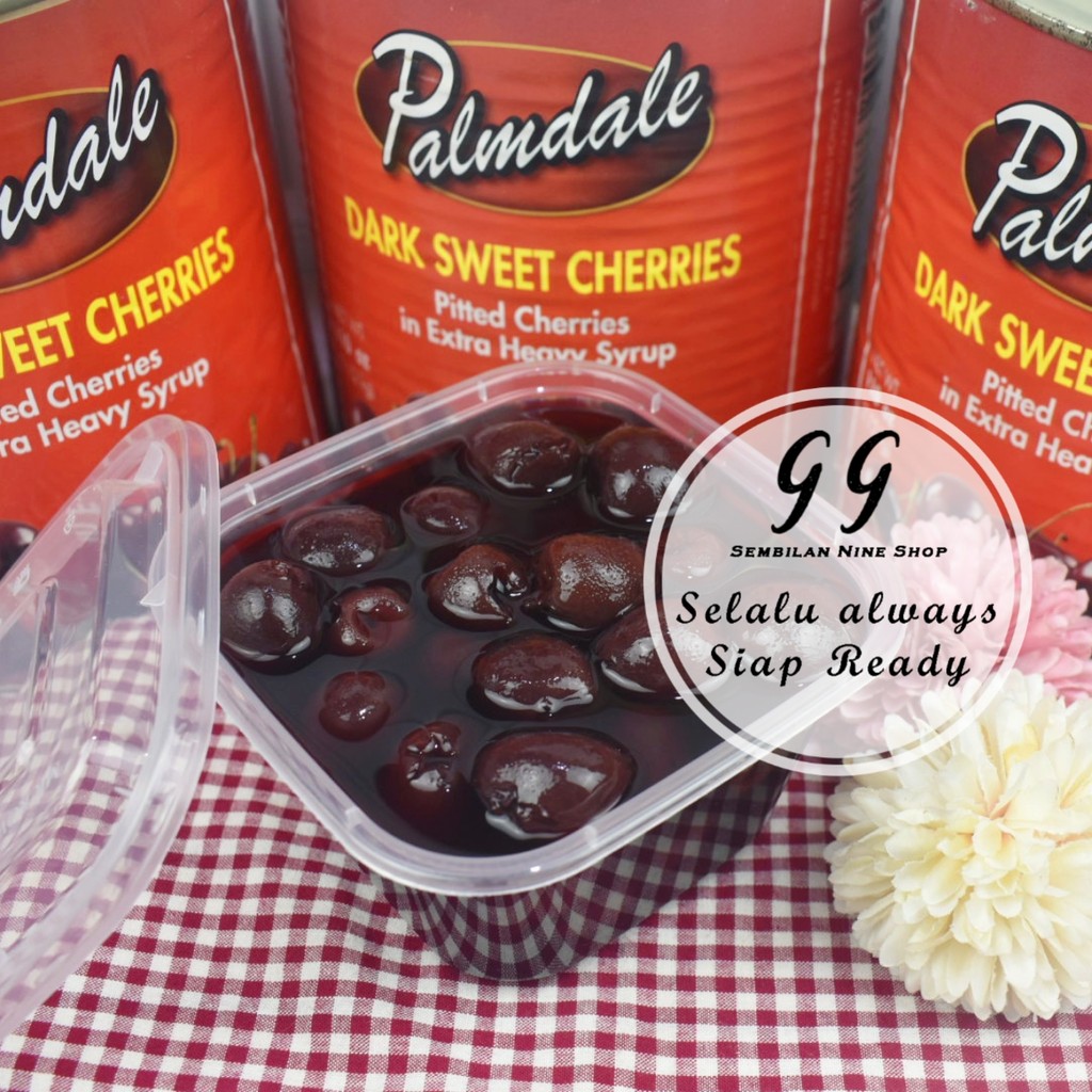 Jual PALMDALE 500 GRAM DARK SWEET CHERRY Pitted CHERIES In Heavy Syrup CERI HITAM | Shopee Indonesia