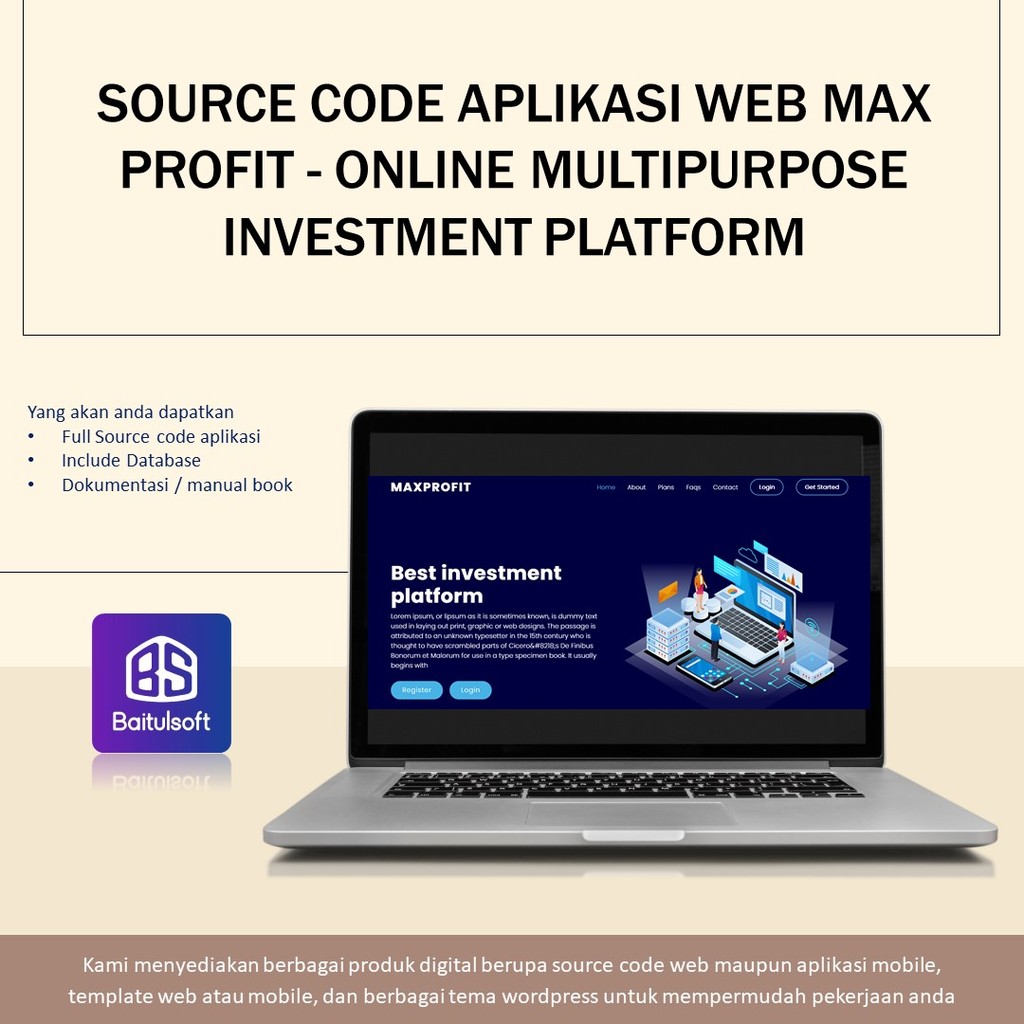 Jual SOURCE CODE APLIKASI WEB MAX PROFIT - ONLINE MULTIPURPOSE INVESTMENT PLATFORM | Shopee ...