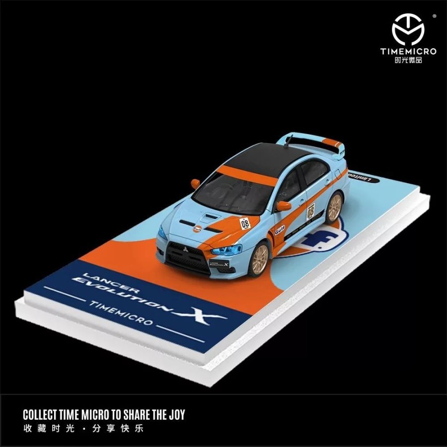 Jual Time Micro Lancer EVO X Generation Gulf Oil Livery | Shopee Indonesia