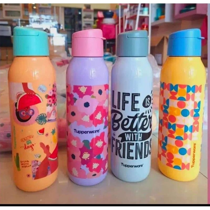 Jual SR56Y Tupperware ECO fancy terbaru 750 ml 4 warna 1 pcs | Shopee ...
