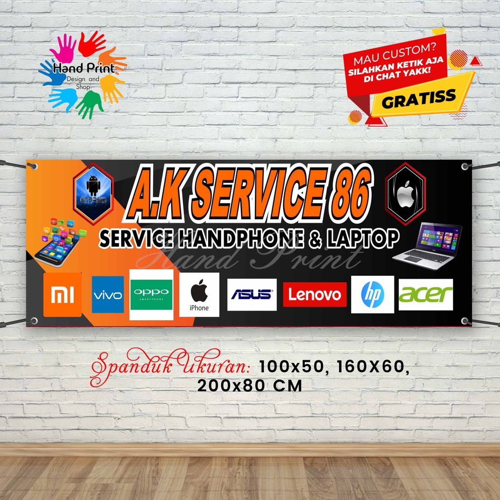 Jual Cetak Spanduk Banner Service Hp Dan Laptop MMT Spanduk Custom ...