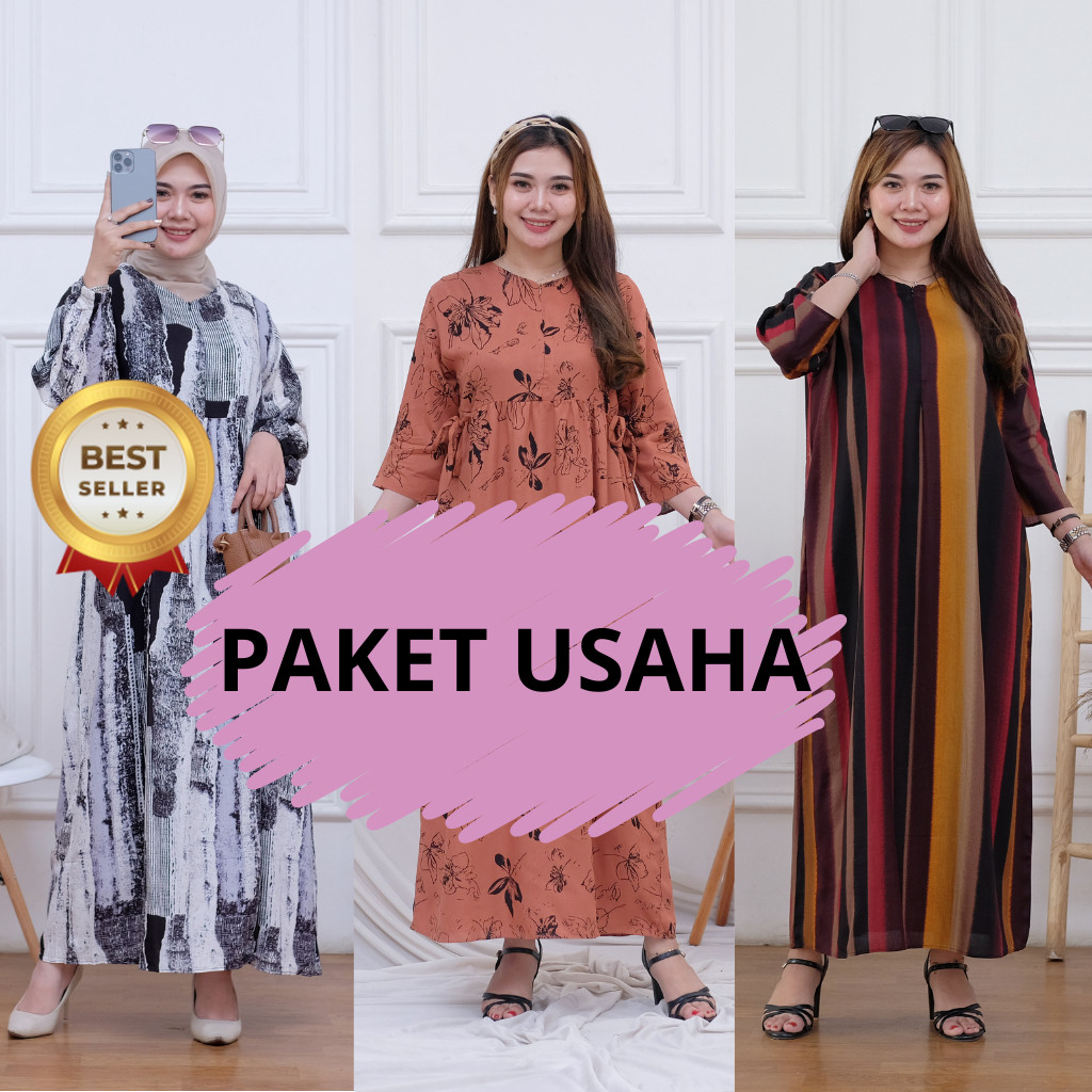 Jual Paket Usaha Midi Dress Busui | Shopee Indonesia