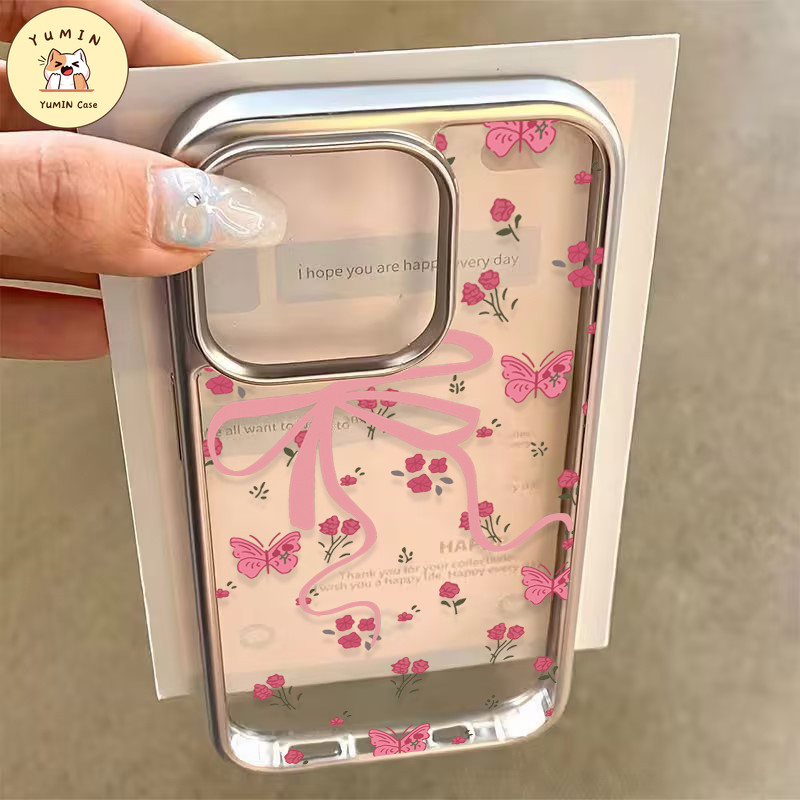 Jual Casing Pasangan Ikatan Simpul Lucu Fantasi Kupu-kupu Bunga Merah ...