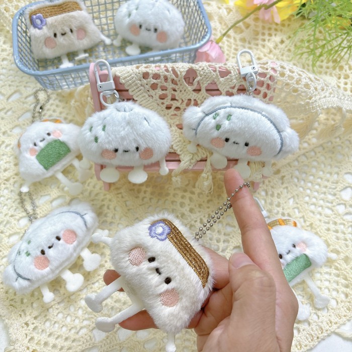Jual Gantungan Kunci Boneka Lucu WHITE CLOUD Keychain Boneka Plush ...