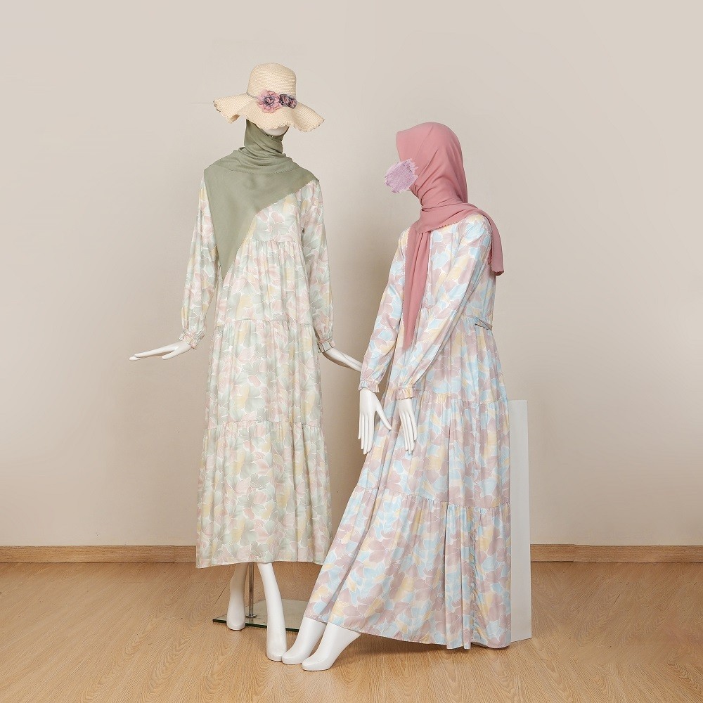 Jual Le Khari Alysna Gamis Rayon Viscose Gamis Busui Gamis Homedress Size S - XL | Shopee Indonesia