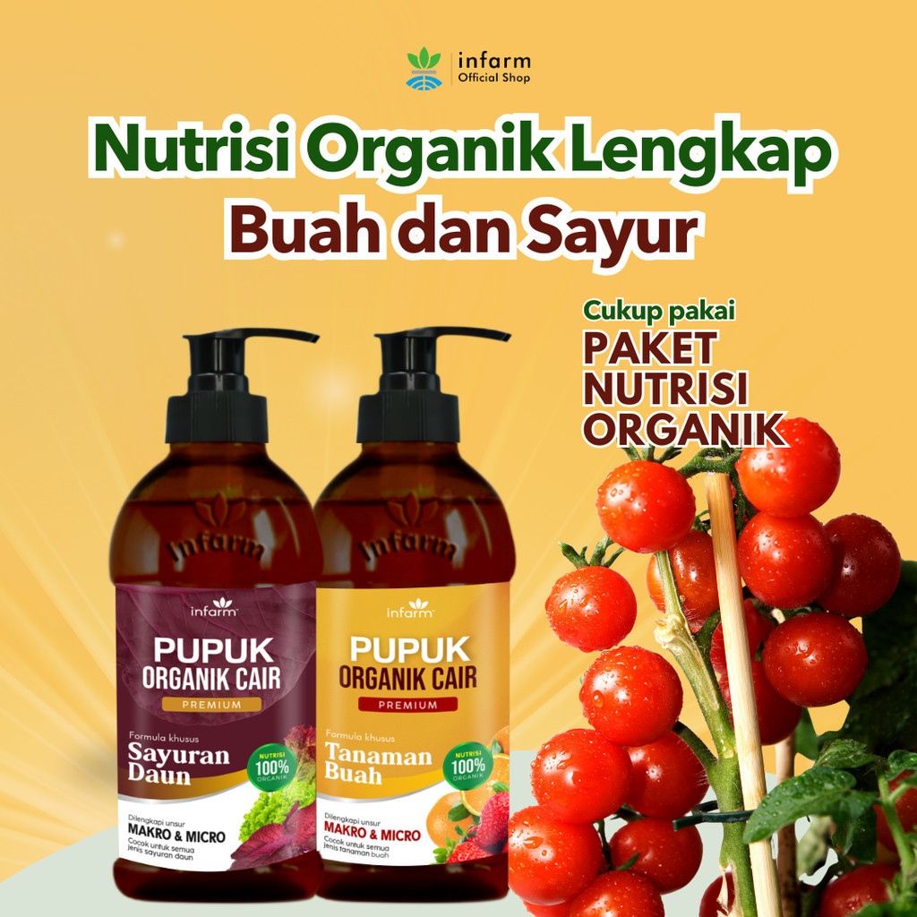 Jual Infarm Paket Nutrisi Organik POC Sayur 500ml POC Buah 500ml ...