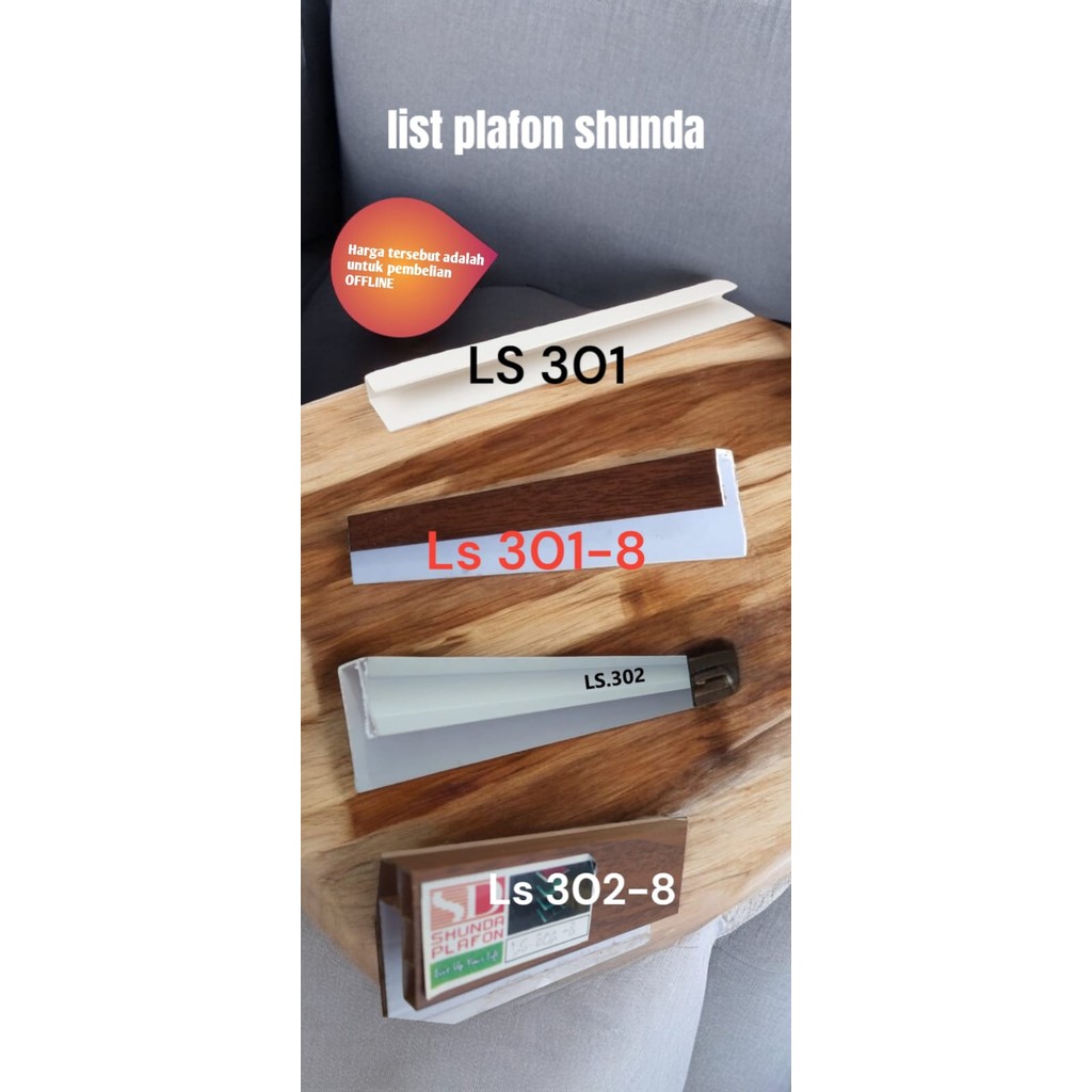Jual Plafon PVC Shunda , list plafon minimalis PUTIH LS 301,COKLAT LS ...