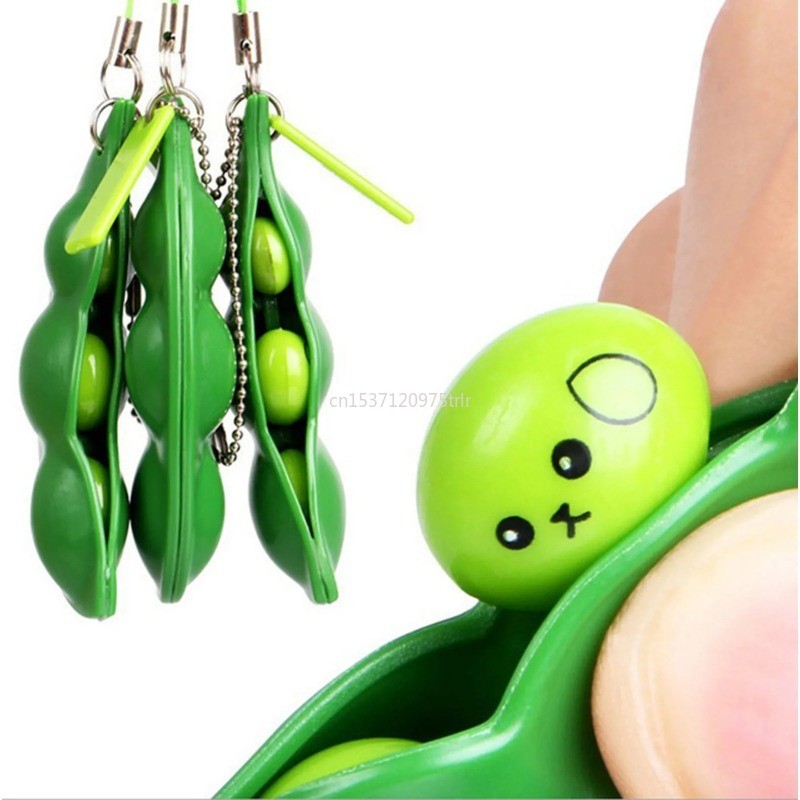 Jual Fidget Toys Decompression Edamame Toys Antistress Popper Toy ...