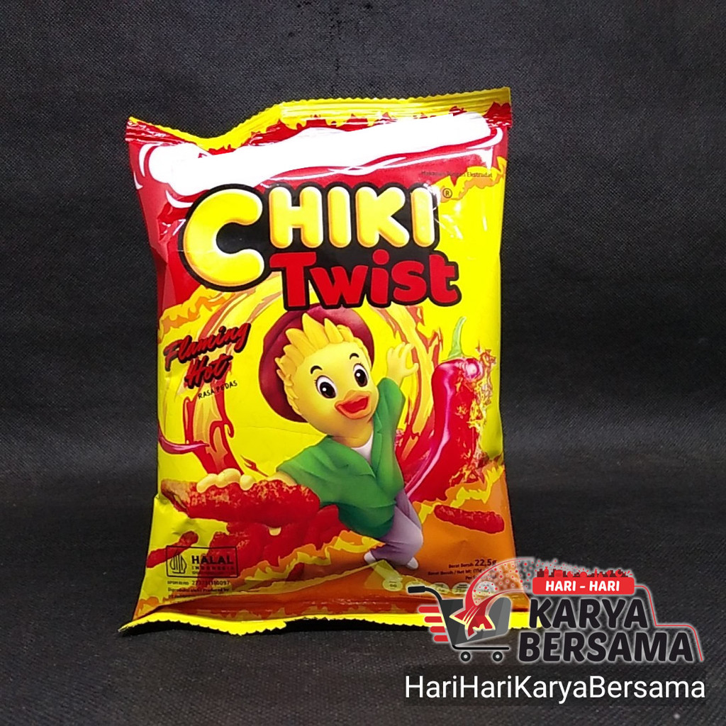 Jual Makanan Ringan Chiki Twist Flaming Hot Snack Rasa Pedas 22 5gr