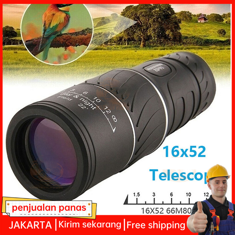 Jual TaffSPORT Prime Teropong Monokular Focus Zoom Lens 66 M/8000 M ...