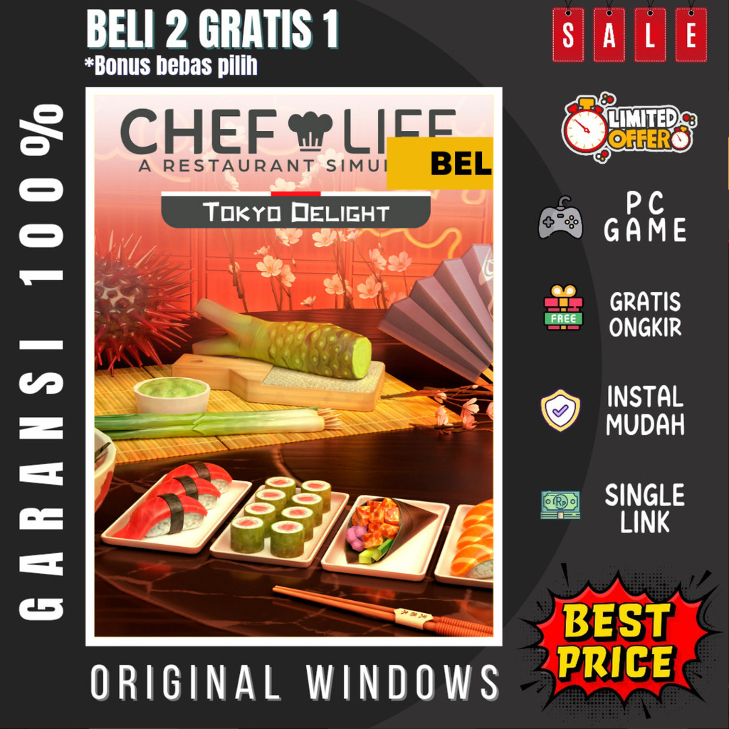 Jual CHEF LIFE TOKYO DELIGHT - GAME PC - GAME LAPTOP - PC GAMES - BELI ...