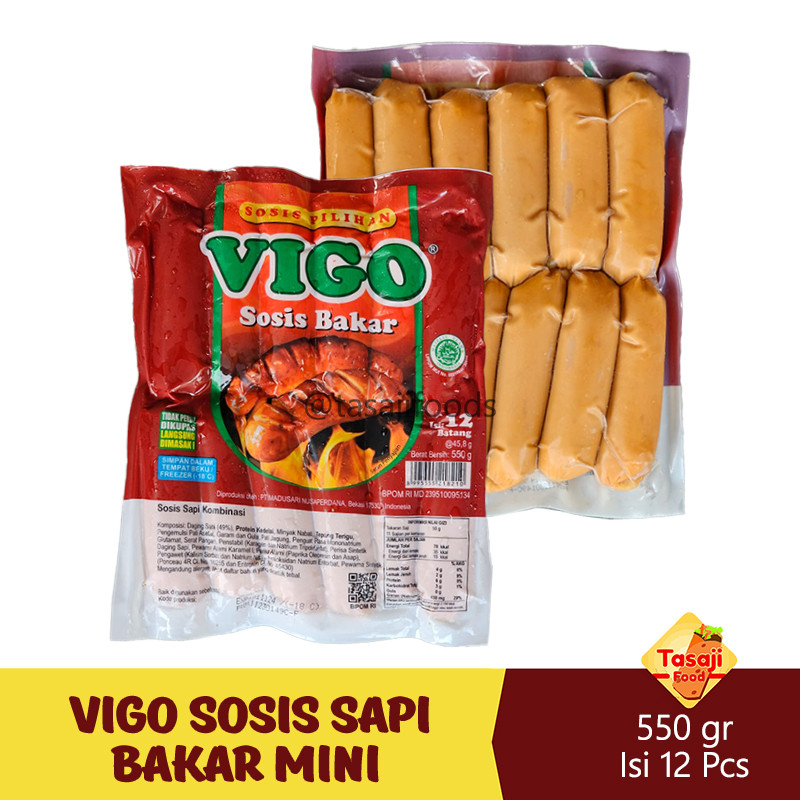 Jual VIGO SOSIS SAPI BAKAR MINI ISI 12 550GR | Shopee Indonesia
