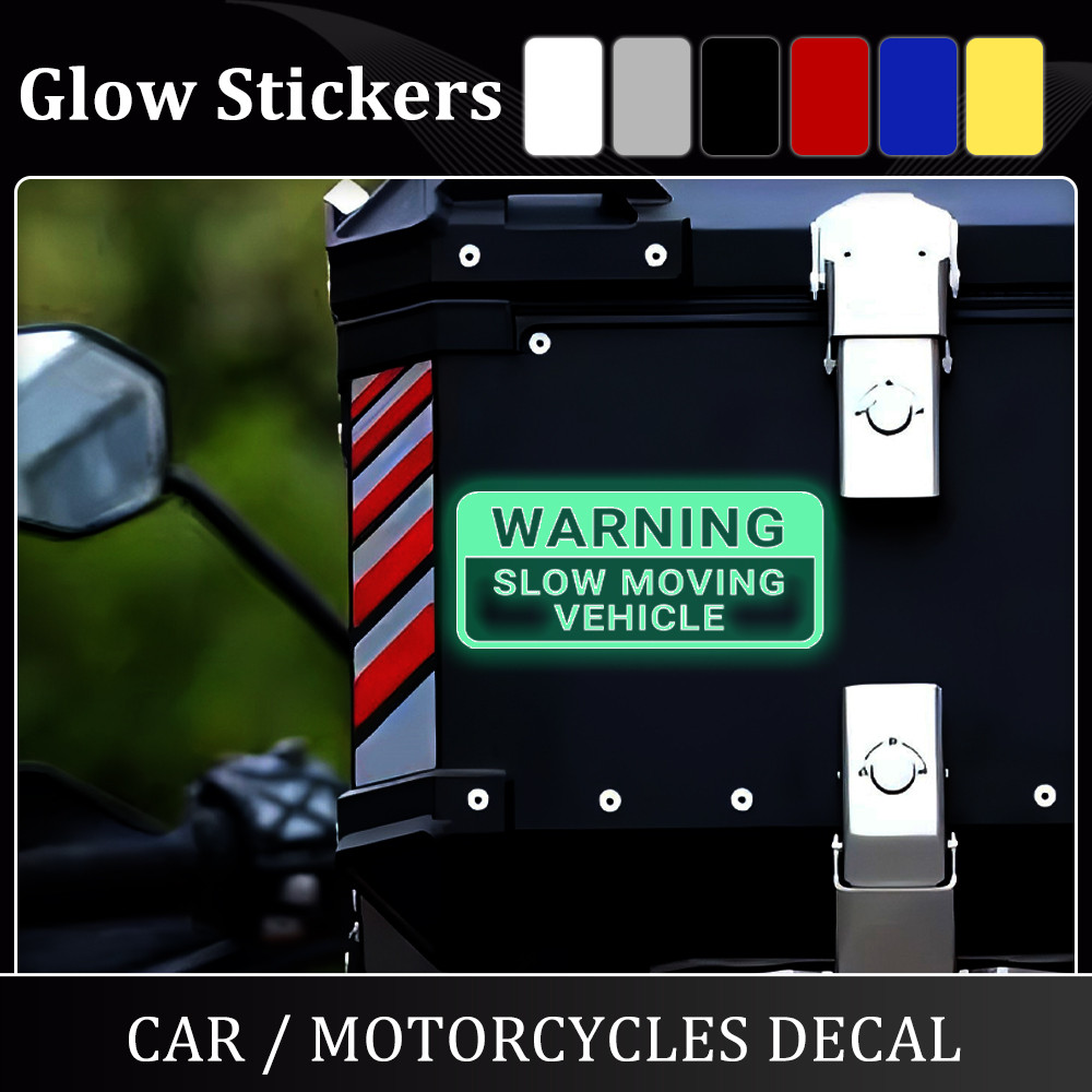 Jual Stiker Motor Glow Stickers Warning Slow Moving Vehicle Waterproof ...