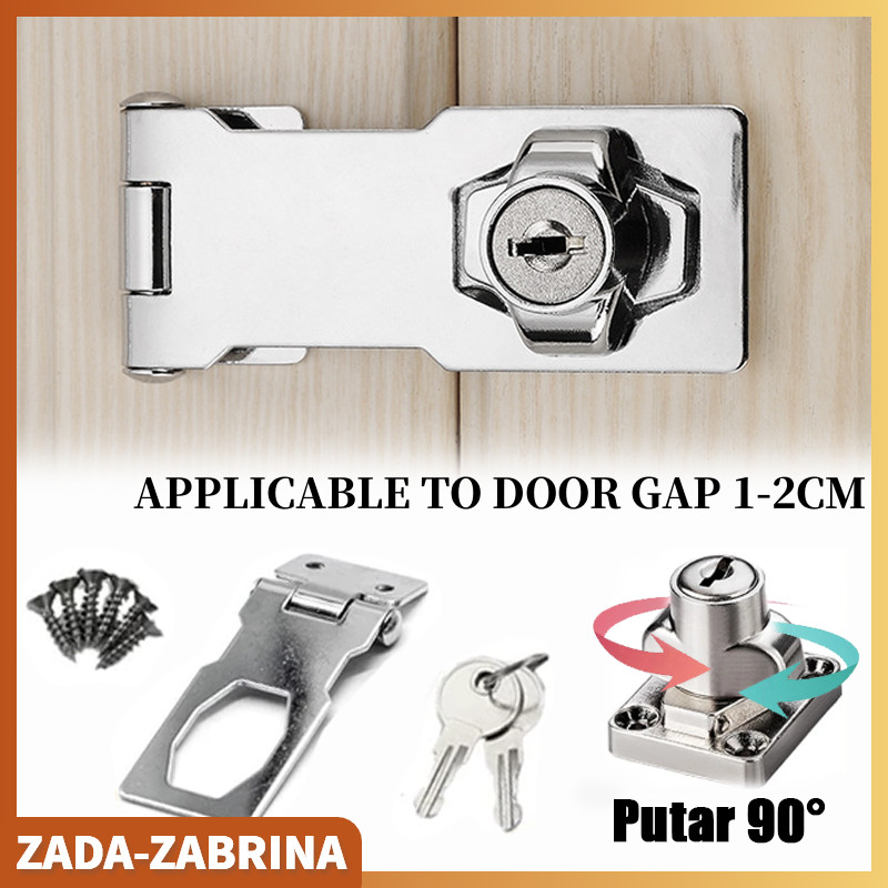 Jual ZADA Overpal Kunci Stainless Tebal 2.5 Inch/Kunci Pintu Stainless ...