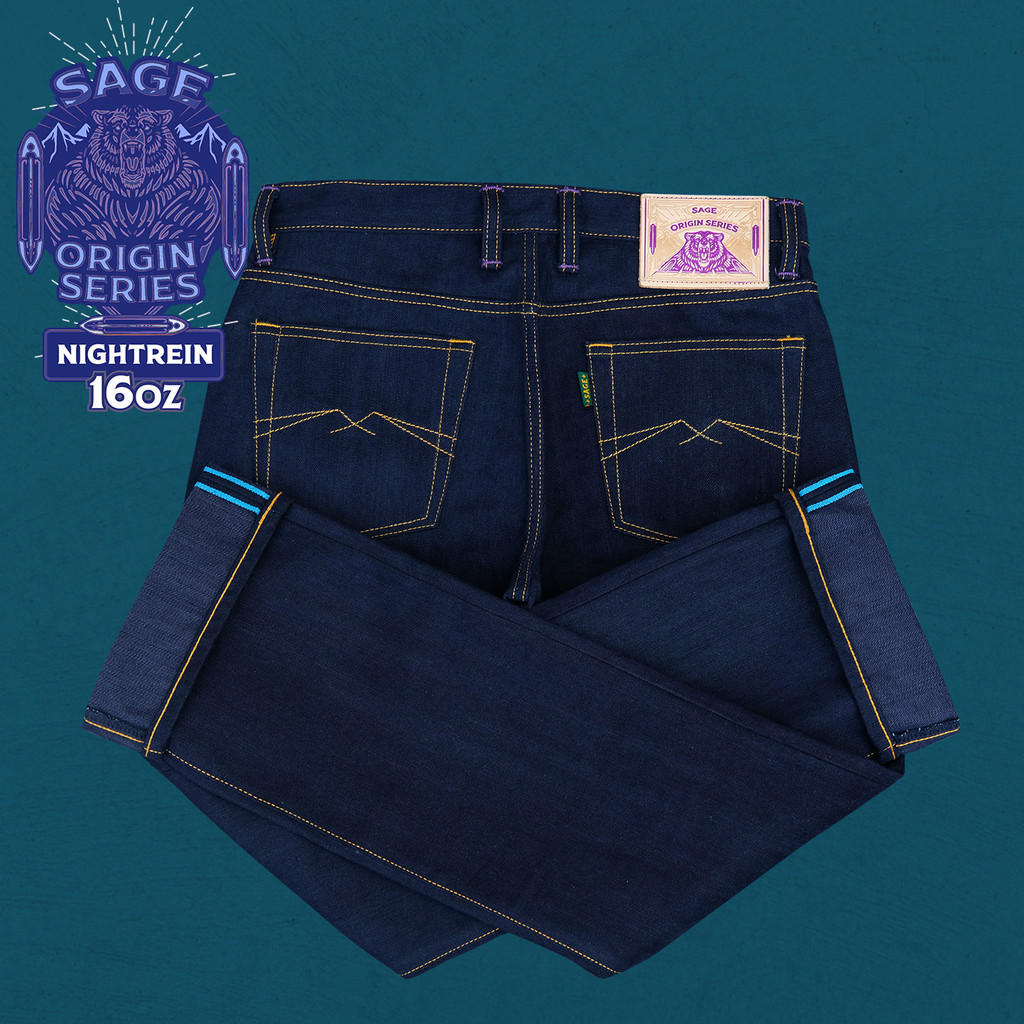 Jual Origin Series : Nightrein 16oz Sanforized Deep Indigo x Dark Blue ...