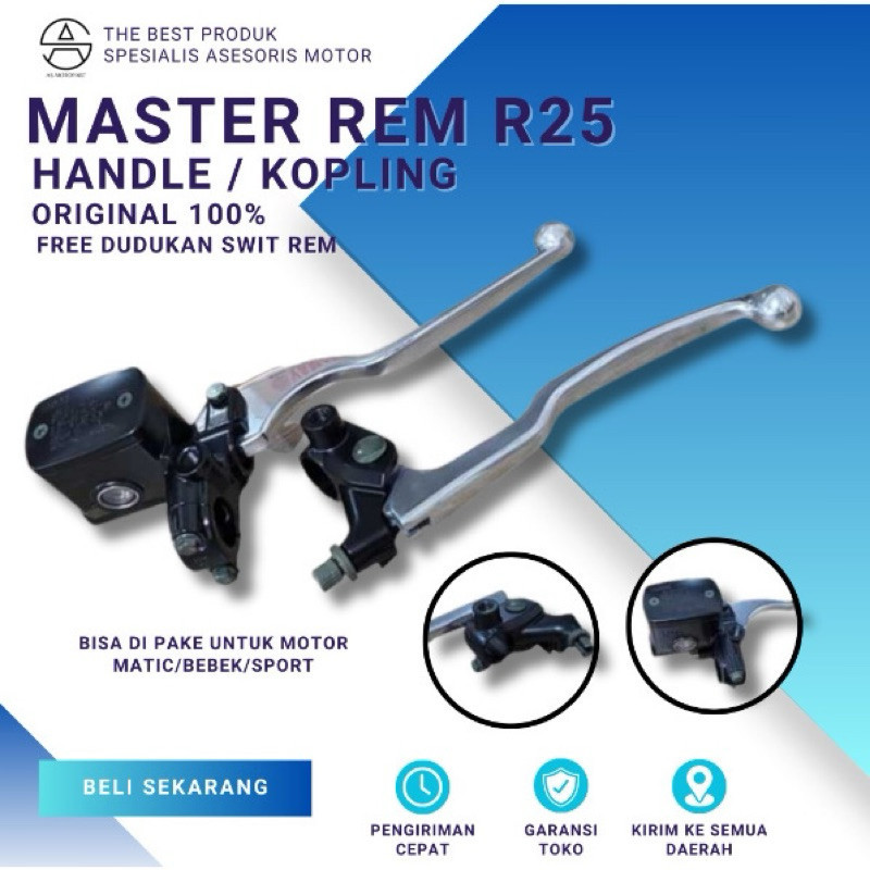Jual MASTER REM R25 HANDLE KOPLING R25 UNIVERSAL VIXION RX KING TIGER ...