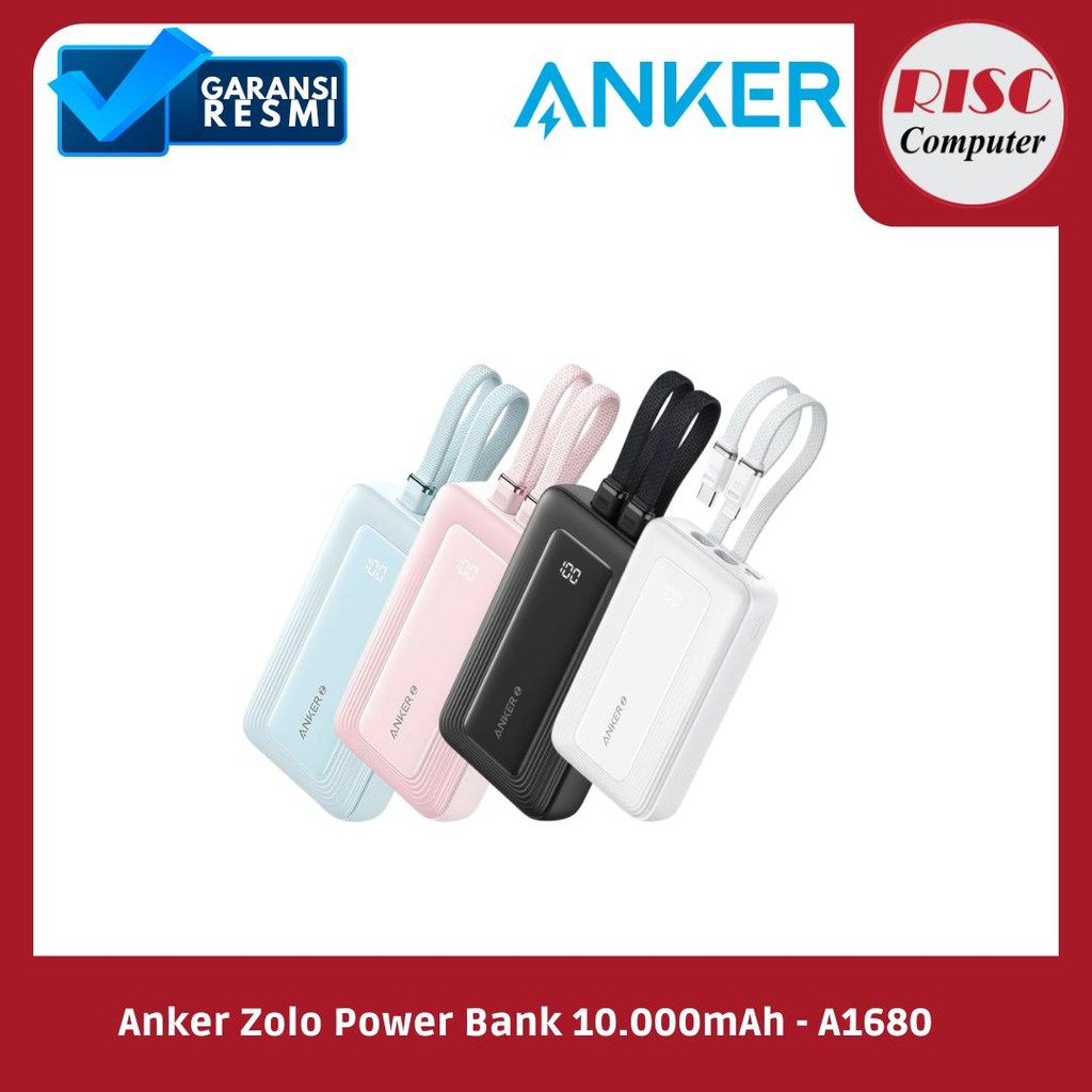 Jual Anker Zolo Power Bank 10.000mAh 30W Max Fast Portable Charger with ...