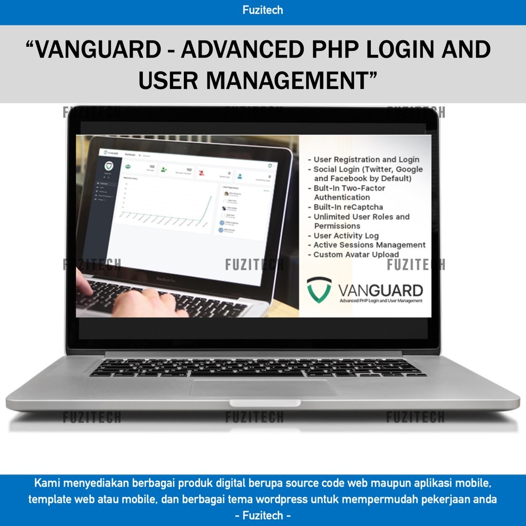 Jual SOURCE CODE APLIKASI WEB VANGUARD - ADVANCED PHP LOGIN AND USER ...