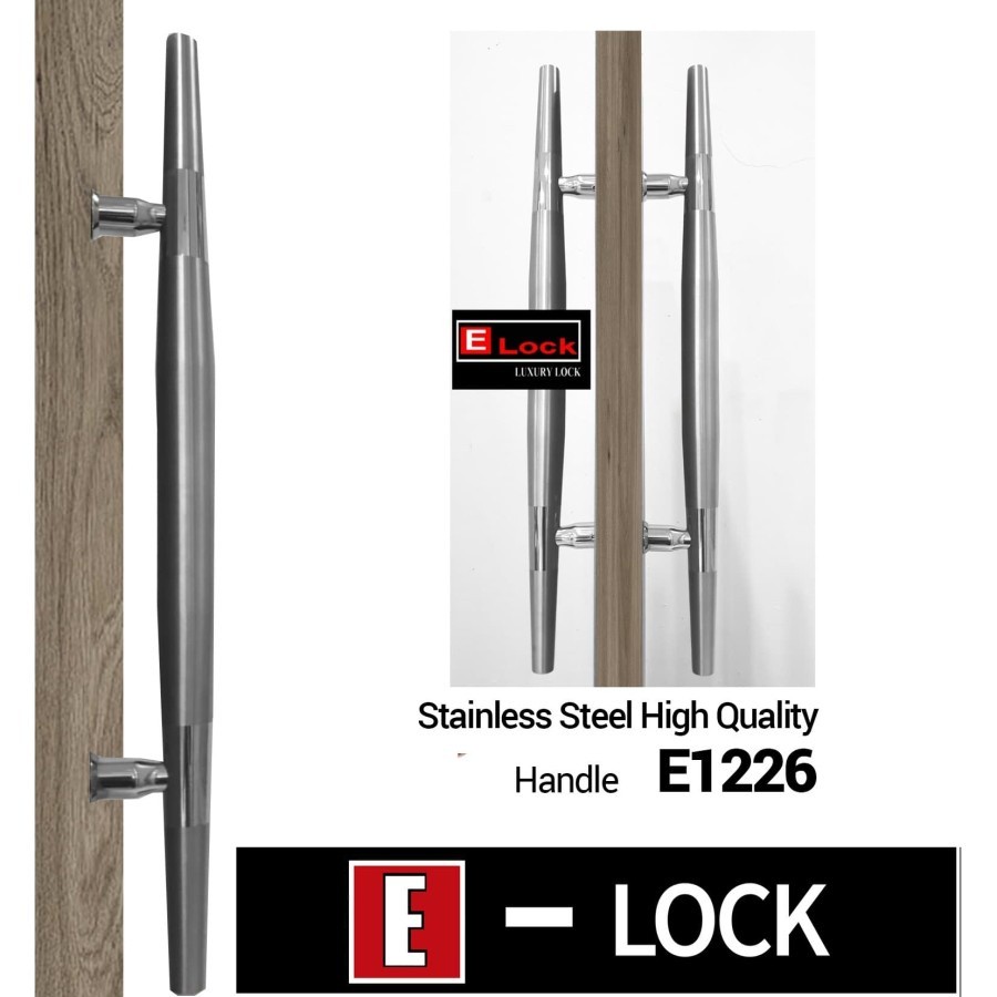 Jual Handle Pintu Utama pull Elock Stainless Steel E1226 | Shopee Indonesia