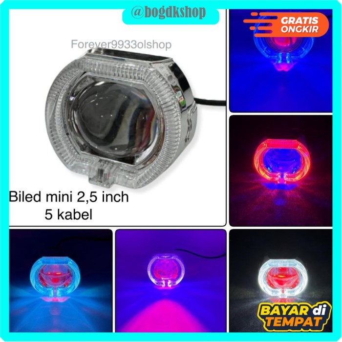 Jual lampu tembak mini D2 D3 cahaya laser cut off biled ala ala 2,5 ...