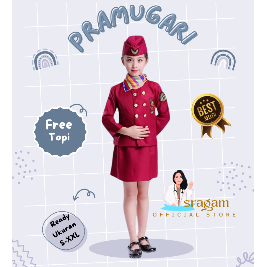 Jual SERAGAM PROFESI ANAK SRAGAM - Baju Profesi Anak Pramugari seragam ...