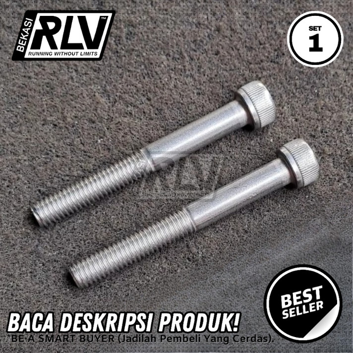 Jual BAUT L 10 M6x50 STAINLESS | BAUT JALU STANG STIR RX KING RXS ...
