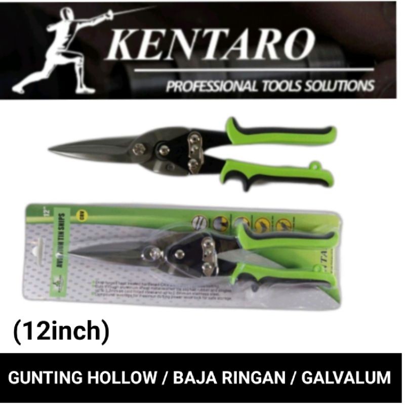 Jual gunting seng / hollow/ baja ringan / galvalum 12" Kentaro Japan ...