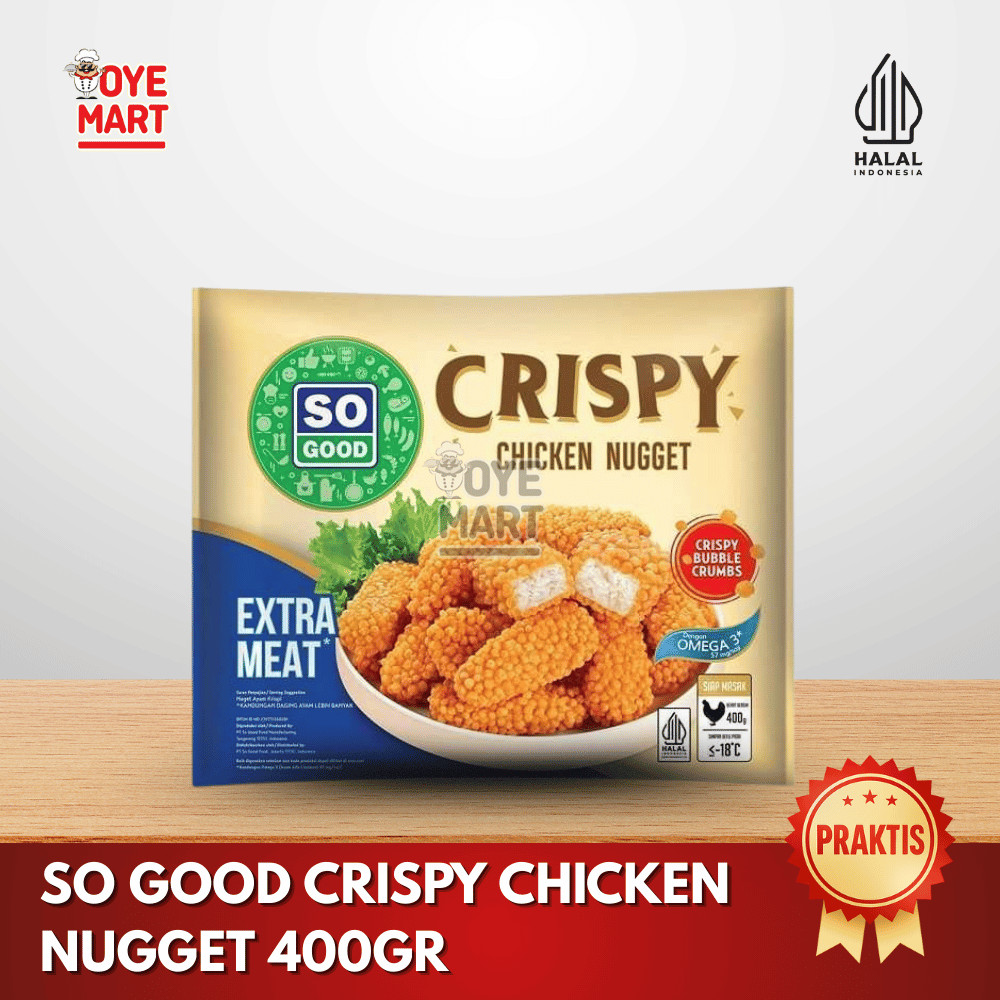 Jual SO GOOD CRISPY CHICKEN NUGGET 400GR / NAGET AYAM KRISPI | Shopee ...
